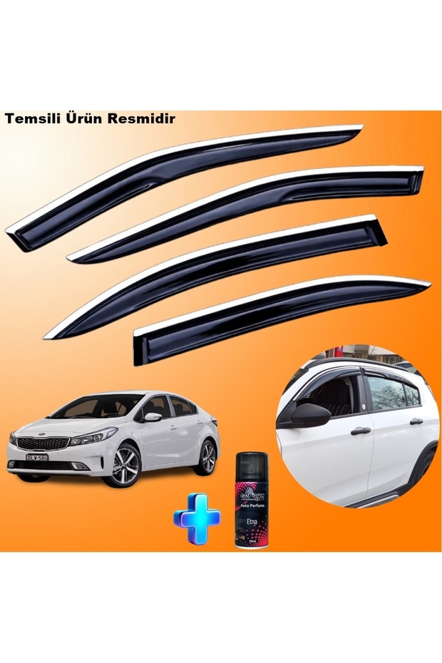 midline Kia Cerato Krom Cam Rüzgarlığı ABS Nikelajlı Mügen Cam ...