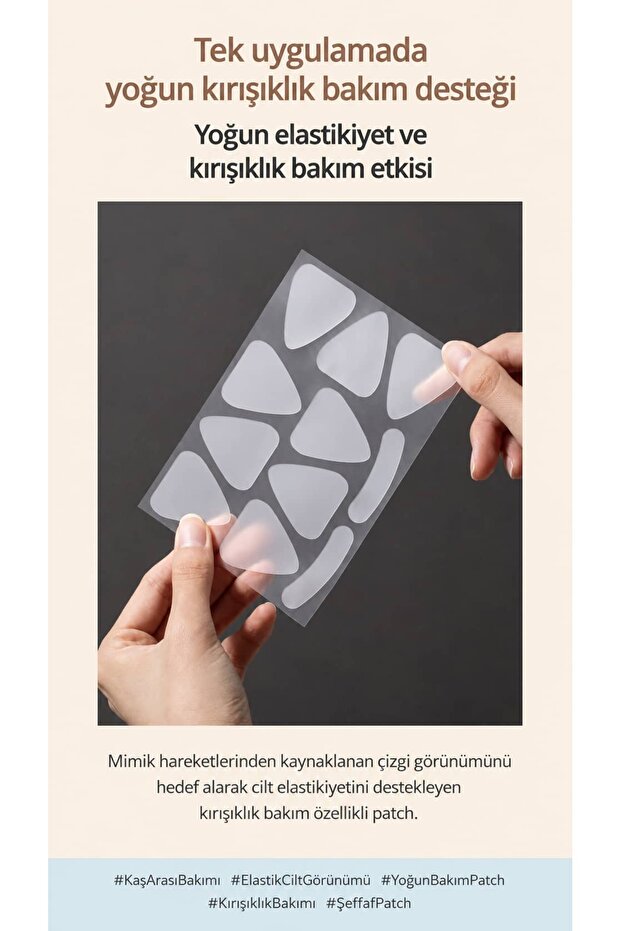 AVCA Mimik Çizgilerine Yönelik Kırışıklık Karşıtı Bakım Bandı 144 Patch ...