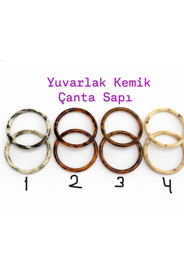 fundahobi Akrilik Kemik Yuvarlak Çanta Sapı kemik renk 1 no - Fiyatı ...