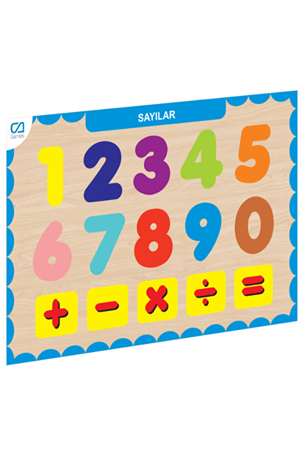 CA Games CAAHS-3207 Ahşap Sayılar Bul-Tak – Sayıları Eğlenerek Öğren ...