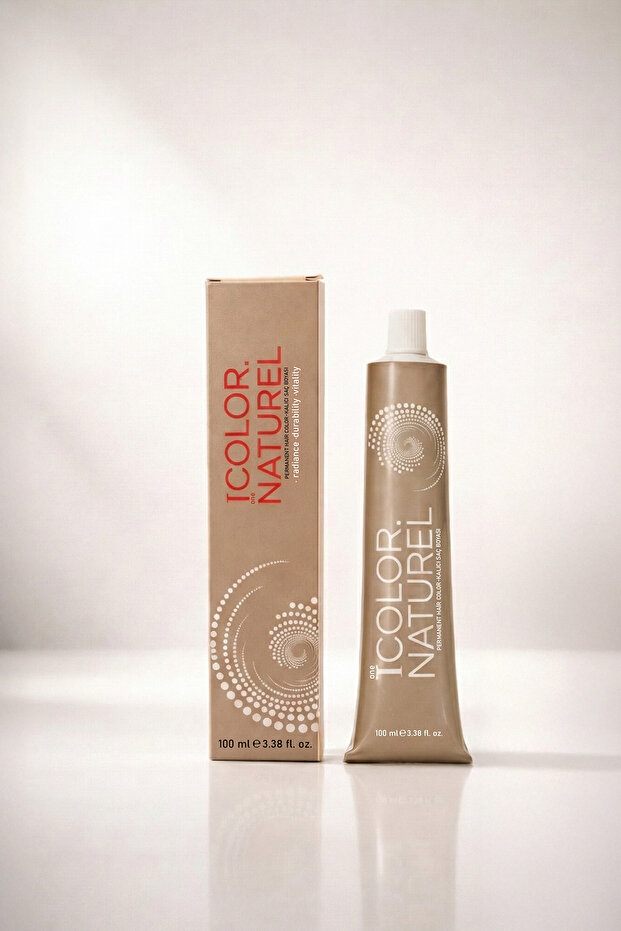 ICOLOR NATURAL COLOR NATUREL 7.24 Kahve Bakır Kalıcı Saç Boyası 100 ML ...