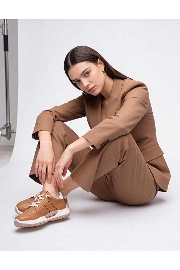 MRCALVANO Kadın %100 Hakiki Deri Sneaker Günlük Premium Spor Ayakkabı ...
