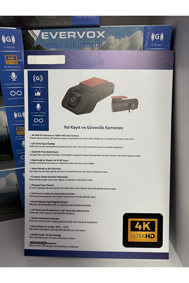 Necvox Evervox BRC EVERVOX 4K DVR KAMERA ÖN ARKA DVR-H 1005E - Fiyatı ...