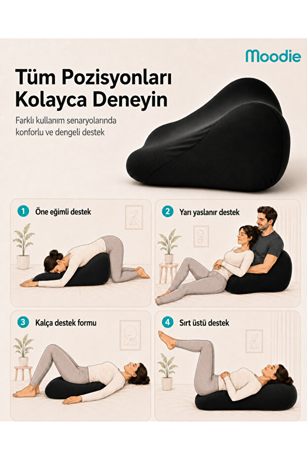 moodie Çiftler İçin Ergonomik Pozisyon Destek Yastığı, Yakınlık ve ...