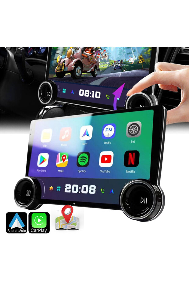 Carplayer Diamond 2k dual knob android screen player universal car 10 ...