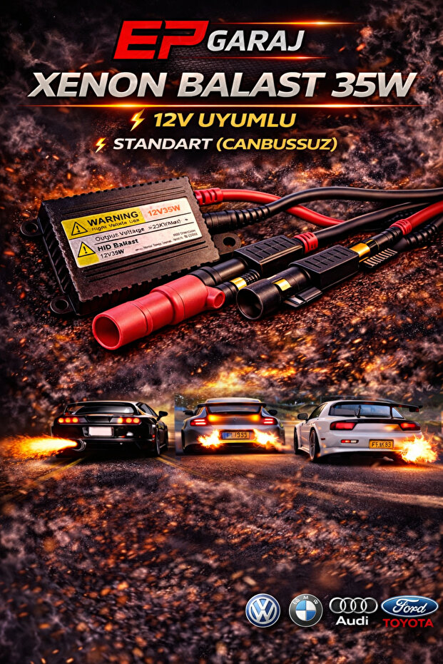 EP GARAJ OTOMOTİV ÜNİVERSAL BÜTÜN ARAÇLARA UYUMLU 12 VOLT 32 WATT EKZOZ ...