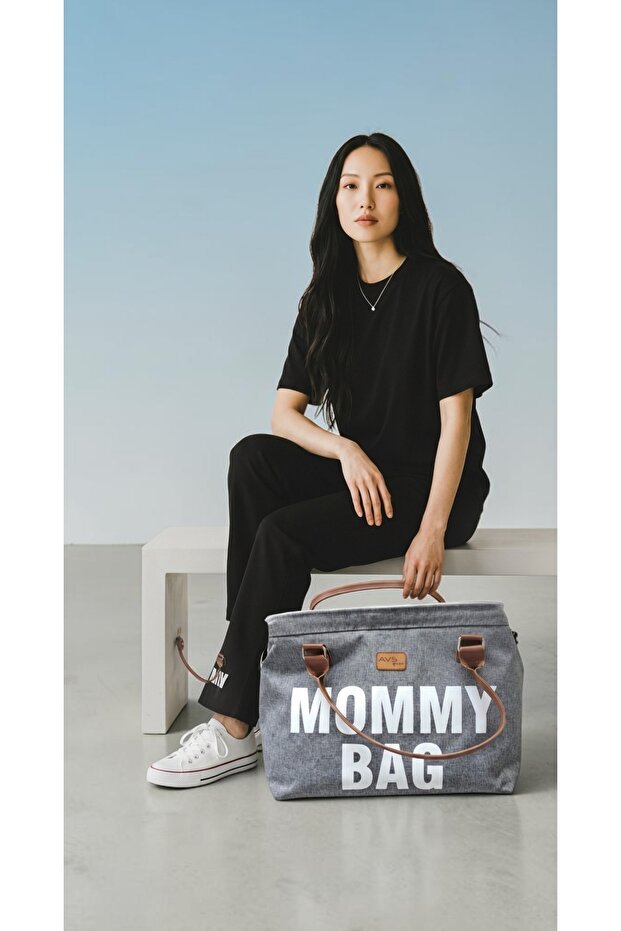 Özgün Baby Momy Bag Deri Detaylı Geniş İç Hacimli Çok Cepli Silinebilir ...