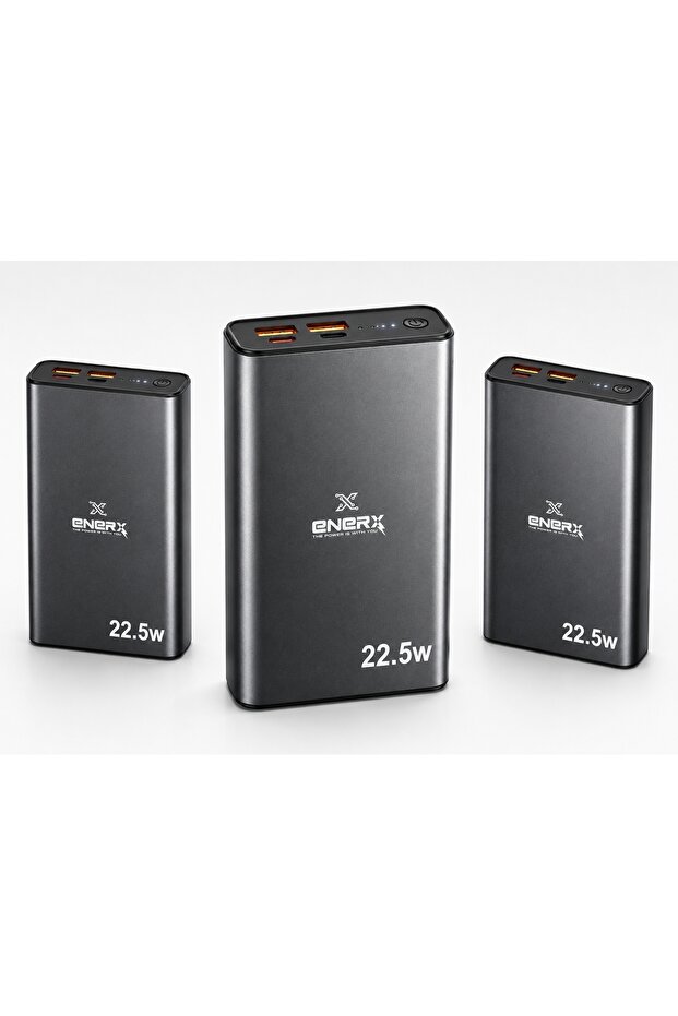 ENERX ENR-P20MT Powerbank 20000 Mah 22.5W Hızlı Şarj, Yeni Nesil Metal ...