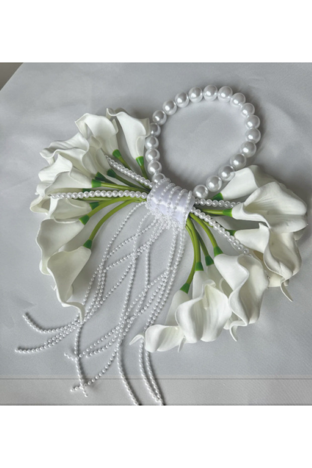 Sally Home PREMİUM Luxury Bridal & Home Series GALA GELİN ÇİÇEĞİ İNCİLİ ...