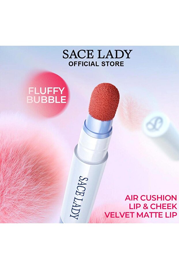 Sace Lady Mat Hava Yastıklı Dudak ve Yanak Kremi – Kadifemsi, Uzun Süre ...