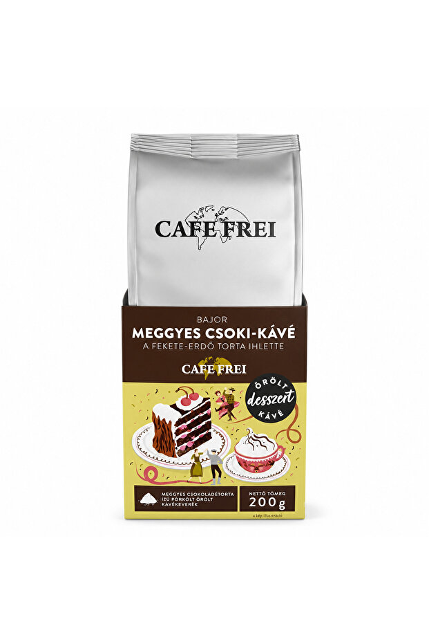 Cafe Frei – Cafea macinata cu aroma de ciocolata si visine (inspirata ...
