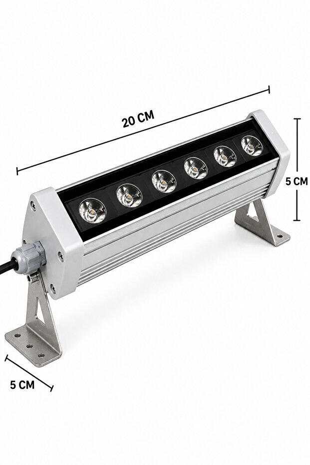 Enso Tasarım 6W 20 Cm Kırmızı LED Wallwasher Dış Cephe Duvar Cami Bahçe ...