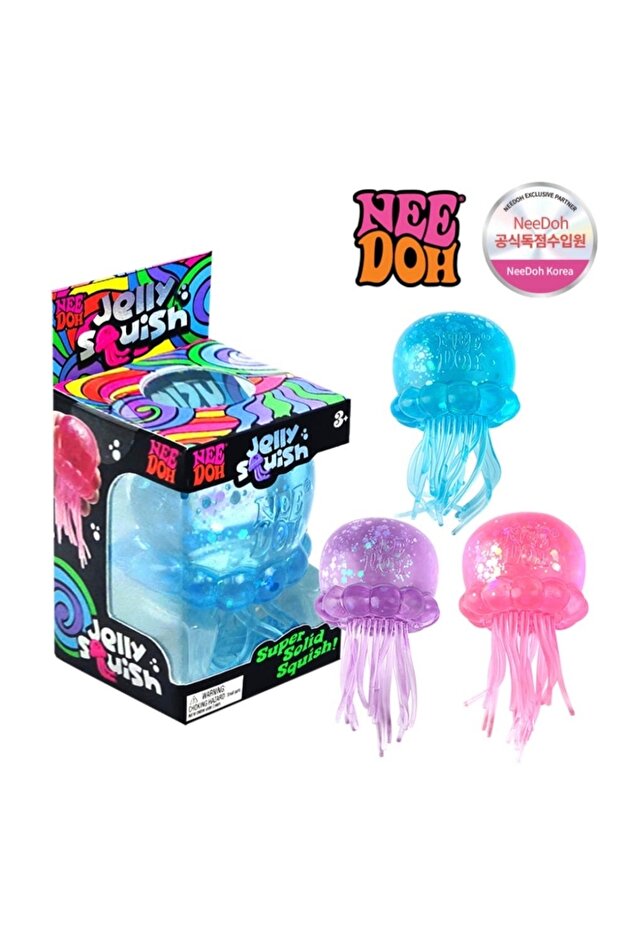 Needoh (1 Adet) Jellyfish Stress Ball Soft Squishy Slime Stres Oyuncağı ...