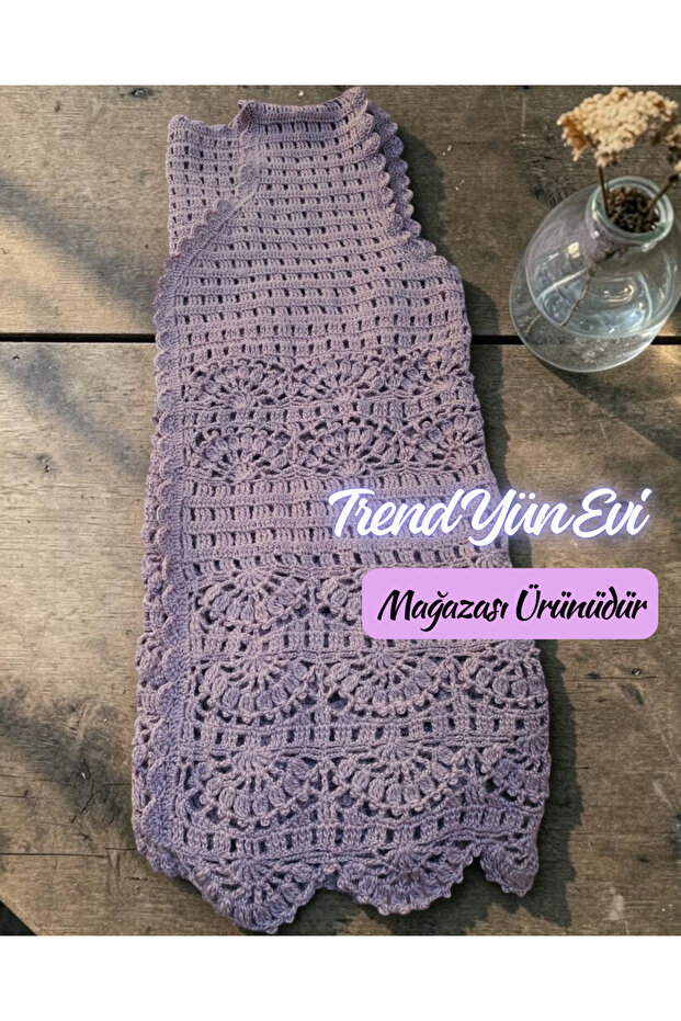 TrendYünEvi El Örgüsü Kadın Yeleği (40-42) (Angora İp) - Fiyatı, Yorumları