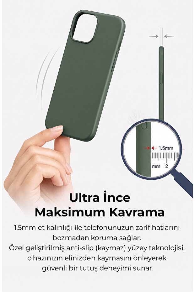 KILIFOLOG iPhone 14 Pro Max Uyumlu Lansman Silikon Ördek ve Kurdele ...