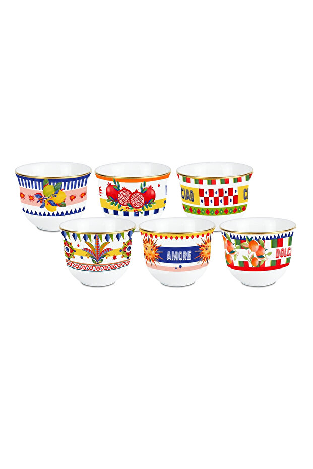 Baci Milano Dolce Vita 6’lı Arabic Cup 6 cm Porselen - Fiyatı, Yorumları
