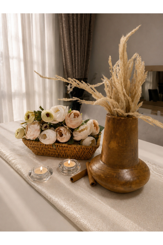 ARTEVIA DEKORASYON Doğal Ahşap Rustic Dekoratif Vazo - Fiyatı, Yorumları