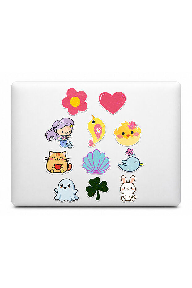 PickyTidy Hologram Sevimli Karakterler, Sticker Seti 11'li – Suya ...
