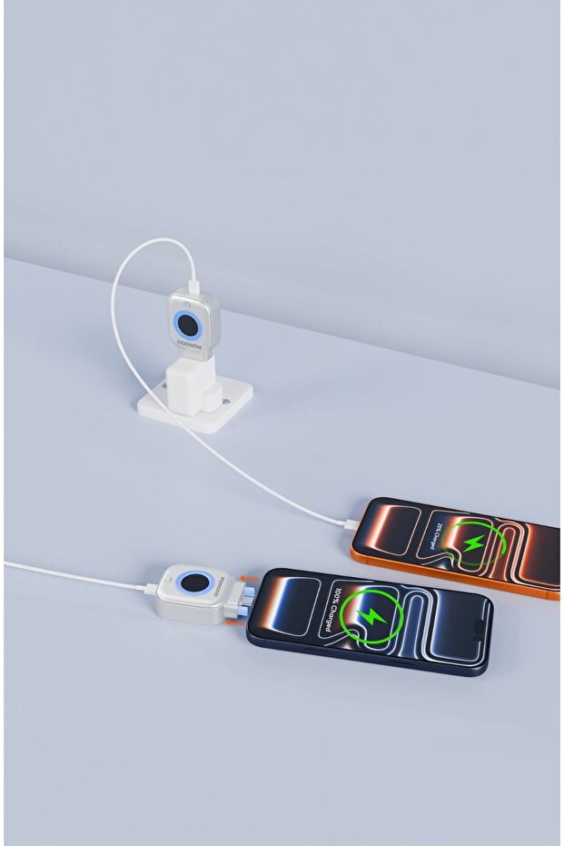 porodo Auto Release Smart Auto-Cutoff Charging Adapter - Silver- Trendyol