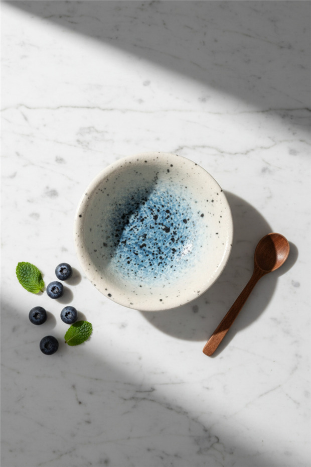 rinart 12'li Valencia Salata Kasesi Kalın Kenarlı 16Cm Dijital Splash ...