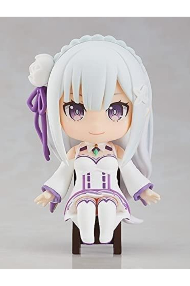 Butic Anime Re Zero Emilia Mini Chibi Figür Oturan Anime Kızı Kawaii ...
