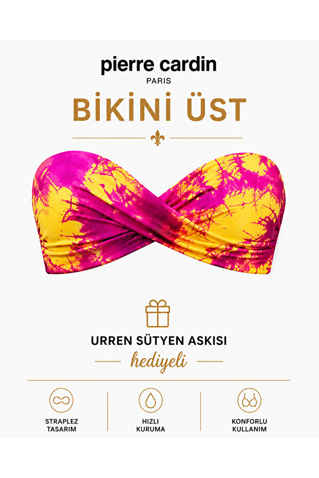 Pierre Cardin Straplez Bikini Üstü — Hızlı Kuruma Etkili, Push-Up ...