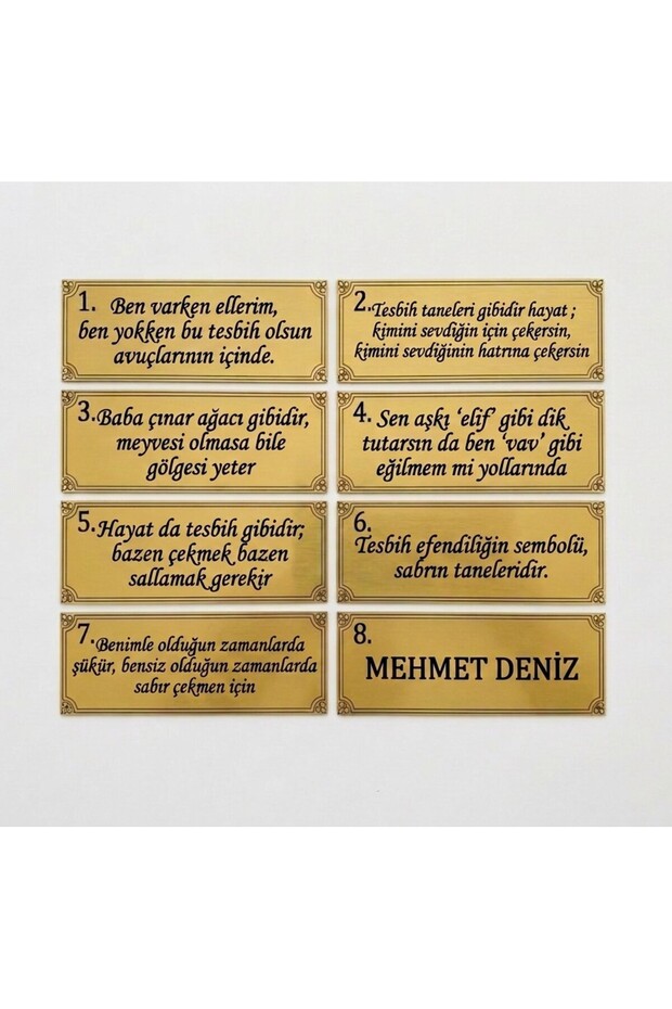 Tesbih Dünyası Kadife Hediye Kutusu, İsim Yazılı Hediye Kutusu, Not ...