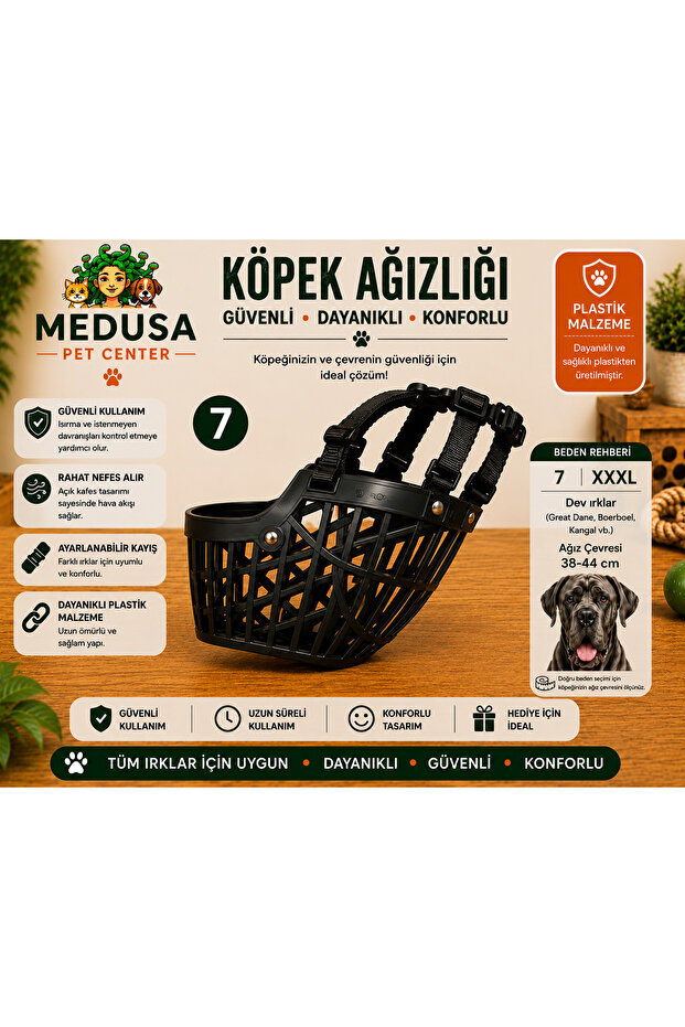 MEDUSA XXXL BEDEN DEV IRK KÖPEKLER İÇİN AĞIZLIK - Fiyatı, Yorumları