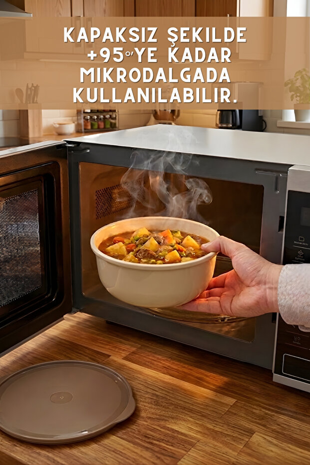 Nandy Home Ayza Model 3’lü Yuvarlak Saklama Kabı Seti 1.5 Lt + 2.5 Lt ...