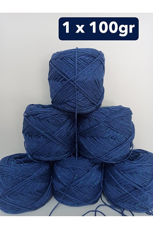 İPEK YÜN İPLİK DÜNYASI Bambu Koton Örgü İpi (Koyu indigo , mint yeşil ...