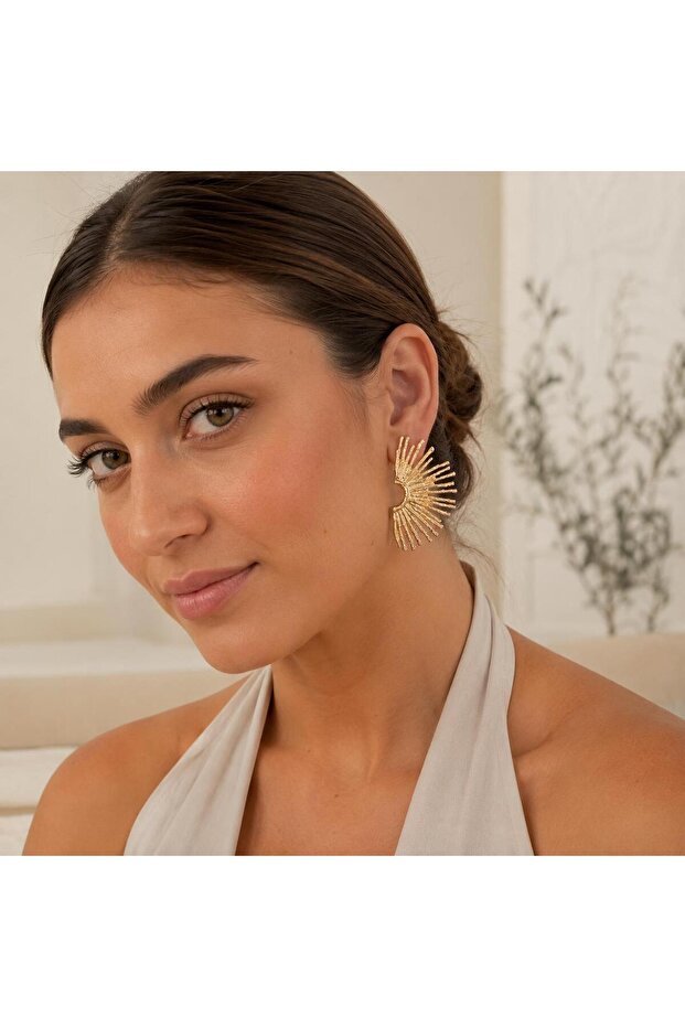 So Much Accesories Gold Güneş Model Kadın Küpe - Fiyatı, Yorumları