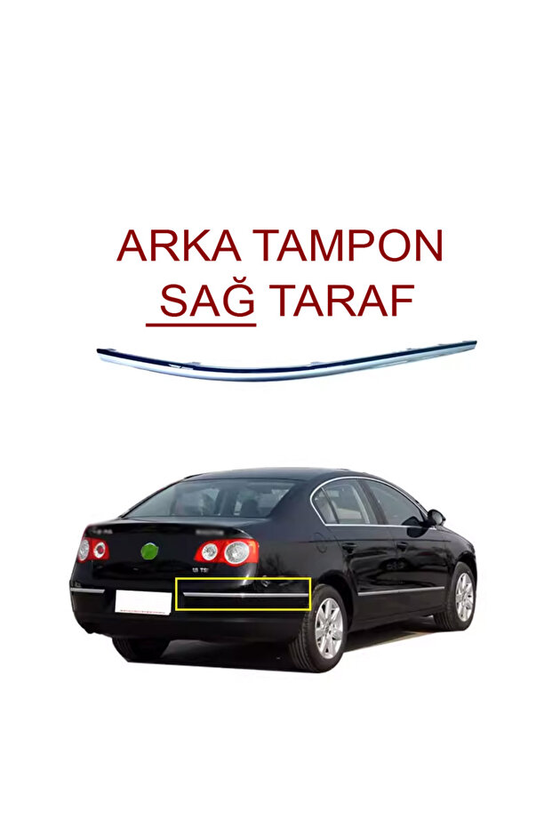 GCP German Car Parts Passat B6 Arka Tampon SAĞ Çıta Nikelaj - Fiyatı ...