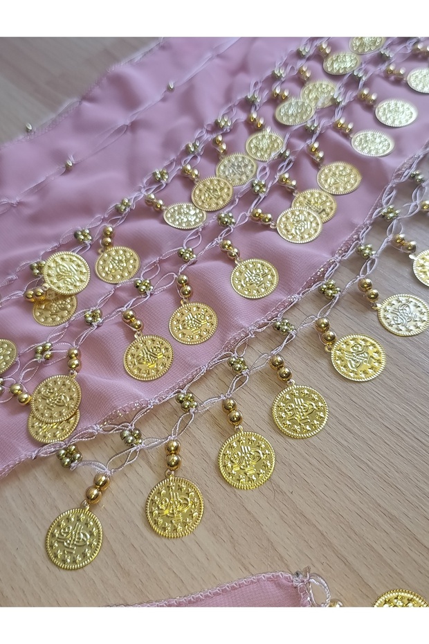Esram Butik Pembe Şakira Kemeri, Gold Detaylı Oryantal Dansöz Kemeri ...