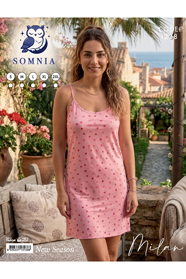 Somnia Plaj Elbisesi Pembe Kalpli Desen - Fiyatı, Yorumları