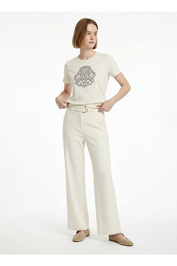 Lauren Ralph Lauren Ekru Kadın %100 Pamuk T-Shirt 200980211 - Fiyatı ...