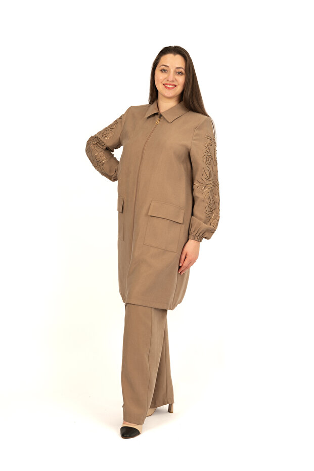 derin store derinStore PLUS Büyük Beden Modern Tesettür Sarmaşık Nakış ...
