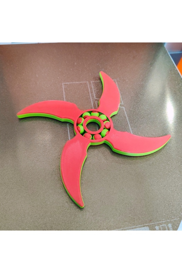 PİXEL3D Hareketli Çok Renkli Ninja Yıldızı/ Shuriken - Fiyatı, Yorumları