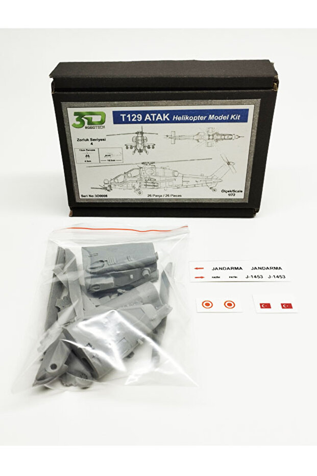3DROBOTECH T129 Atak Helikopteri V2 1/72 Model Kit - Fiyatı, Yorumları