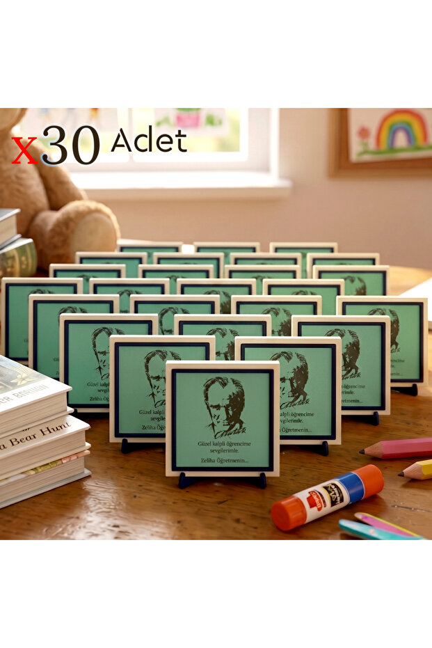 Miaju Yıl Sonu Karne Hediyesi Atatürk Silüetli 30'lu Set, Öğrencilerin ...