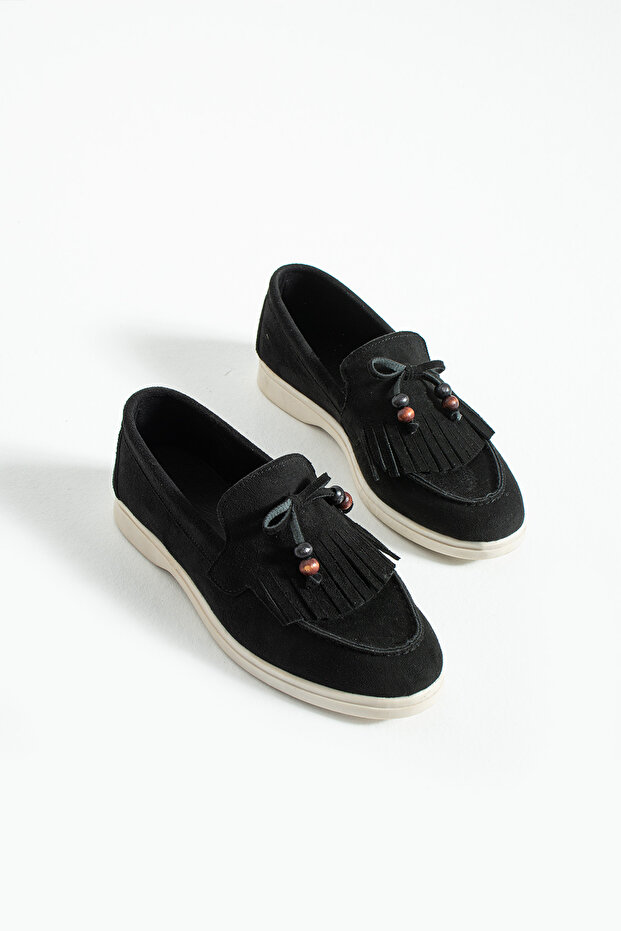 Katrina shoes Daily Wear Women's Loafer Suede Shoes- Trendyol
