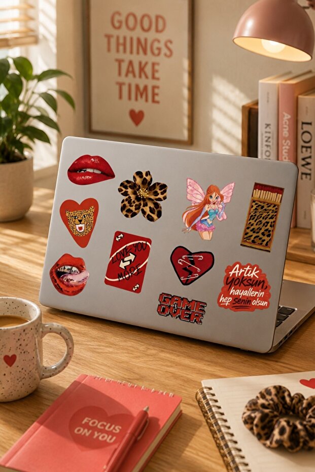 ArtDropsco Manifest Kırmızı Mina Sticker Seti, Girlband Temalı ...