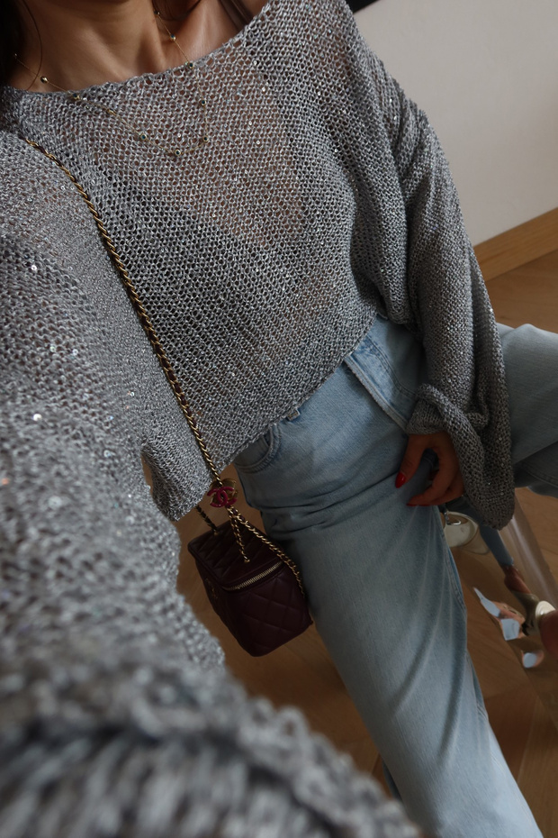 Özge Özgenç Pullu Merserize Crop Bluz - Fiyatı, Yorumları