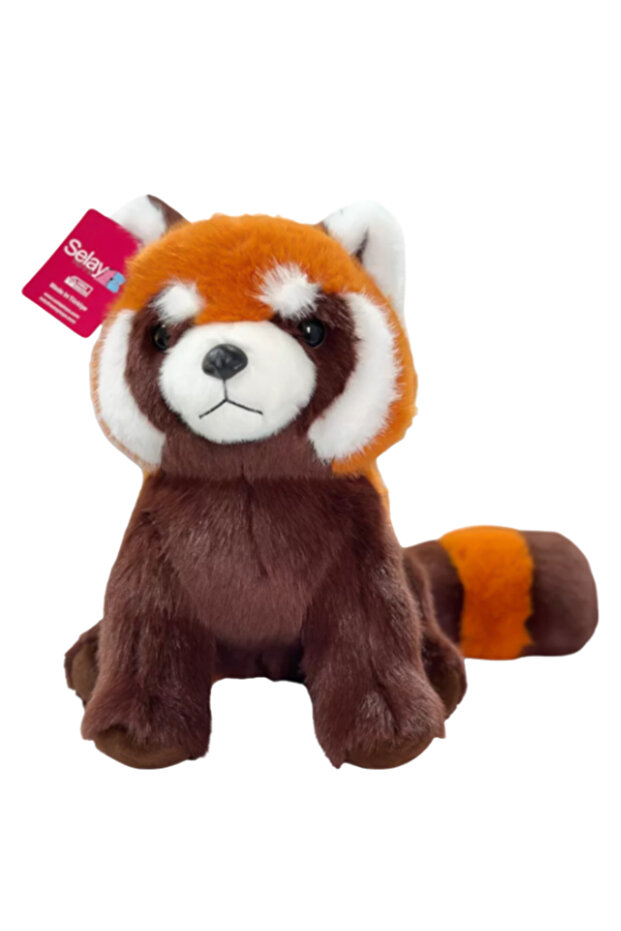 SELAY TOYS Pelüş Kahverengi Kızıl Panda 30 cm 4541 - Fiyatı, Yorumları