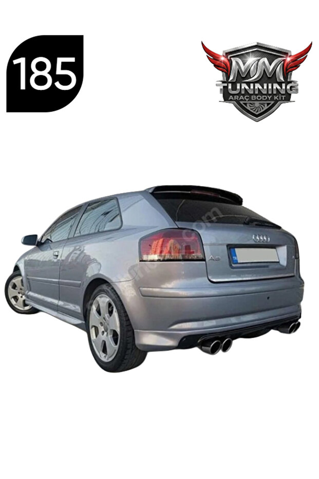 MMTUNNİNG AUDİ A3 8P 2KAPI COUPE ARKA TAMPON EKİ (BOYASIZ ...