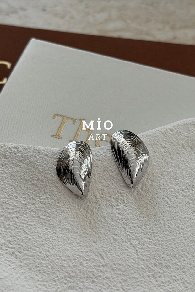 MioArt Nature Shine Modern Mini Midye Küpe - Fiyatı, Yorumları