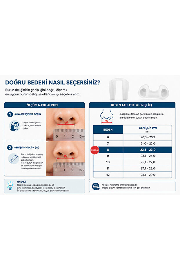 footlıne foot healthly Burun deliği şekillendirici No//8 Nostril ...
