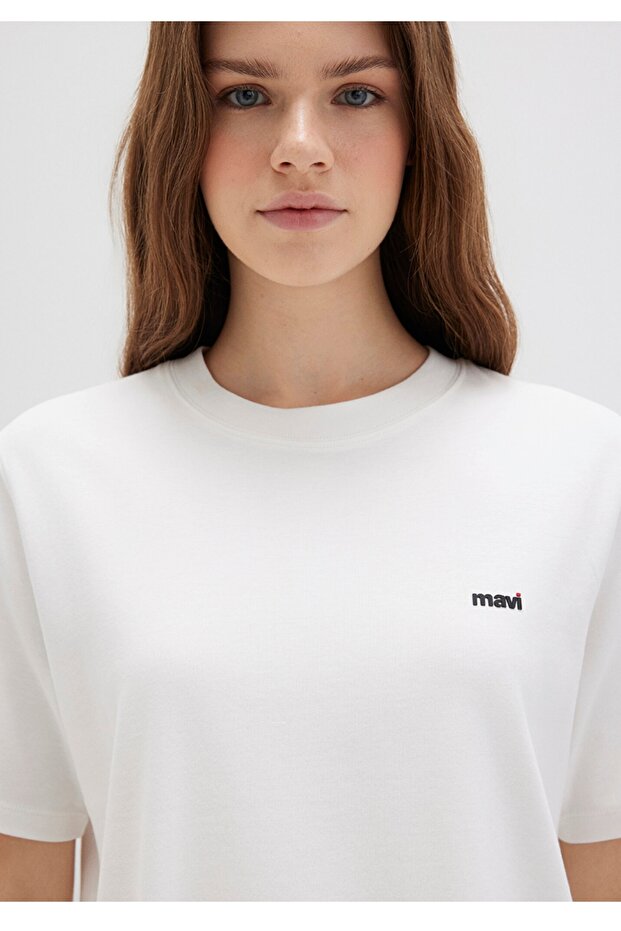 Mavi mini logo baskılı interlok regular fit t-shirt - Fiyatı, Yorumları