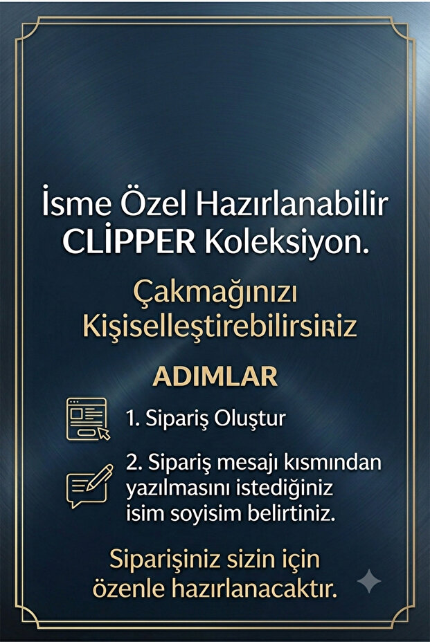 Clipper Şık Kutulu Premium Metal Doldurulabilir Çakmak.Zarafet ve ...
