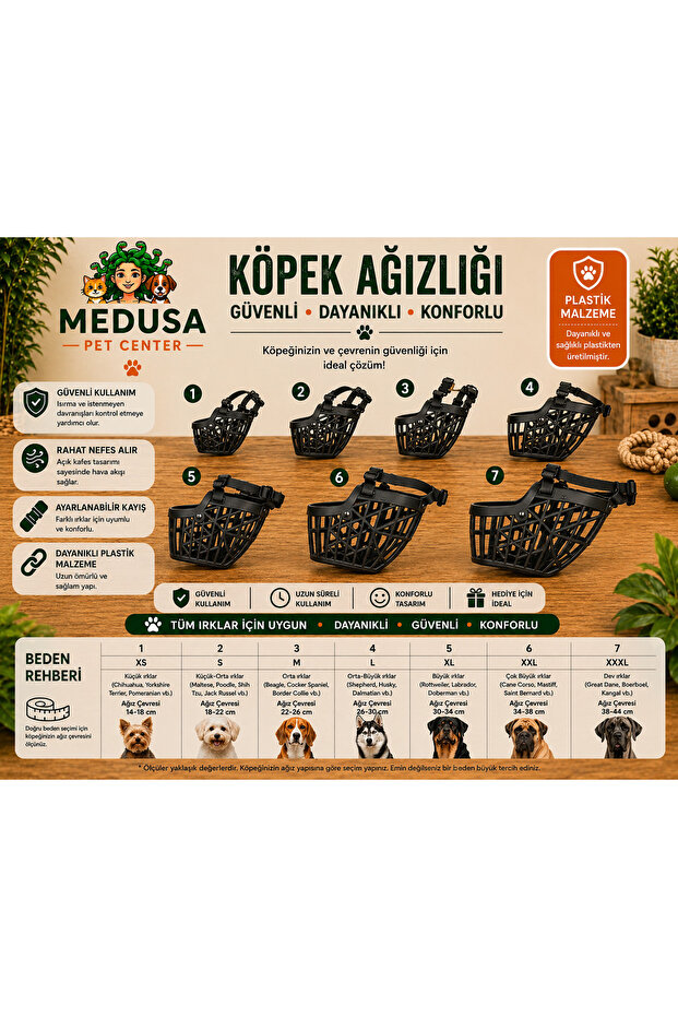 MEDUSA XXXL BEDEN DEV IRK KÖPEKLER İÇİN AĞIZLIK - Fiyatı, Yorumları