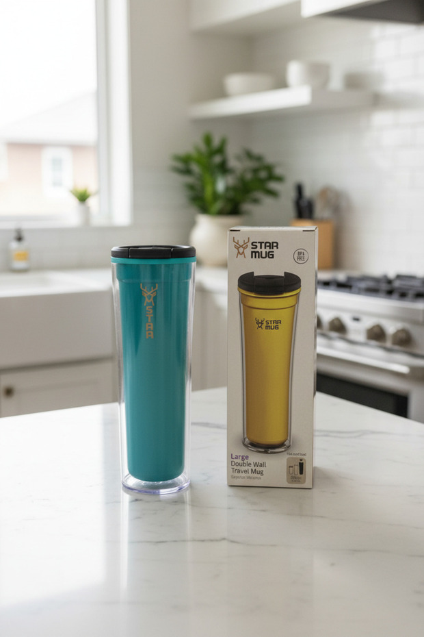 Star Termos 450 ml Large Size Travel Thermos Mug Double Wall Bpa Free ...